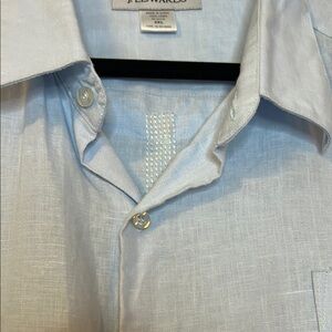 J. Edwards | Shirts | J Edwards Light Blue Linen Shirt 4xl | Poshmark